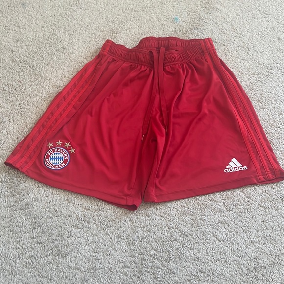 adidas | Shorts | Adidas Fc Bayern Munich Soccer Shorts Red Stripes ...